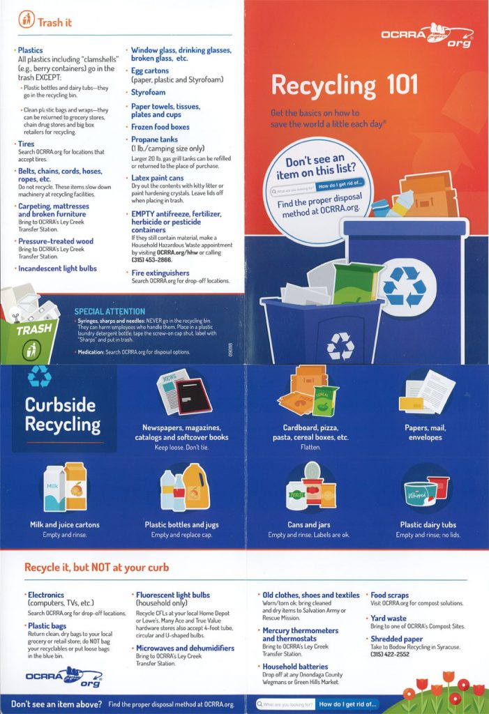 Recycling Instruction Brochure - Order Supplies - Business