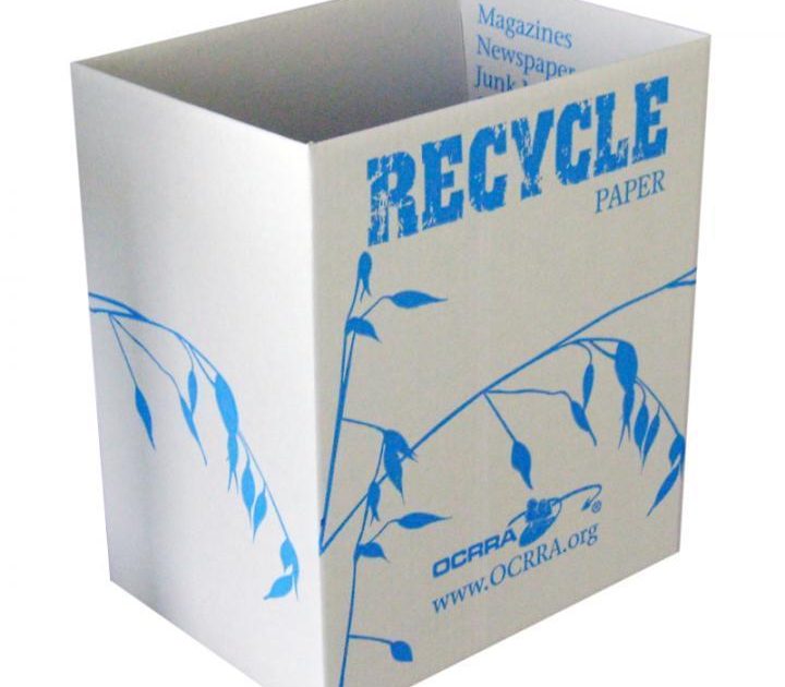 Paper Recycling Box, Small (deskside) – Order Supplies – Business